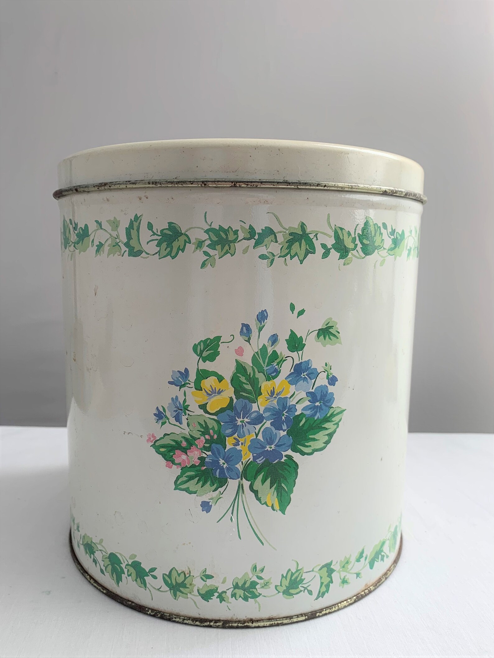 Vintage Ballonoff Nesting Canisters: Floral Kitchen Tins, Set of 4 - Etsy