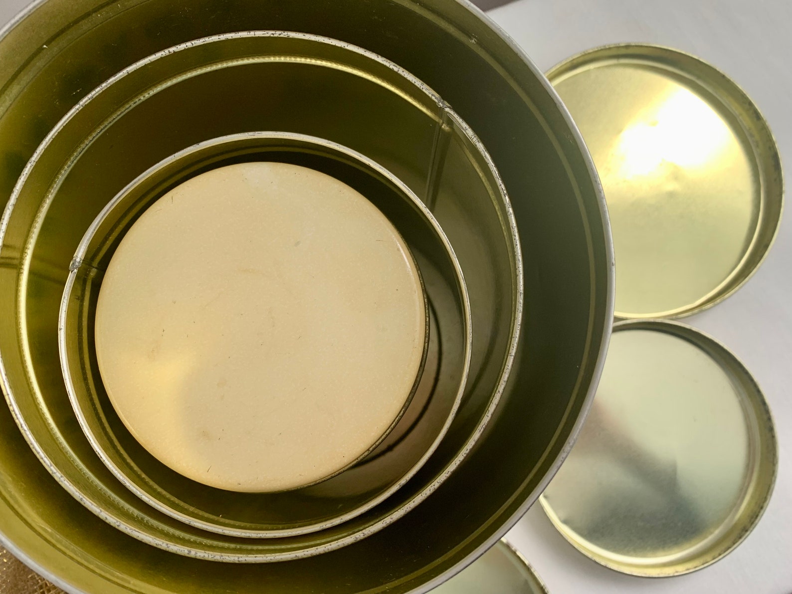 Vintage Ballonoff Nesting Canisters: Floral Kitchen Tins, Set of 4 - Etsy
