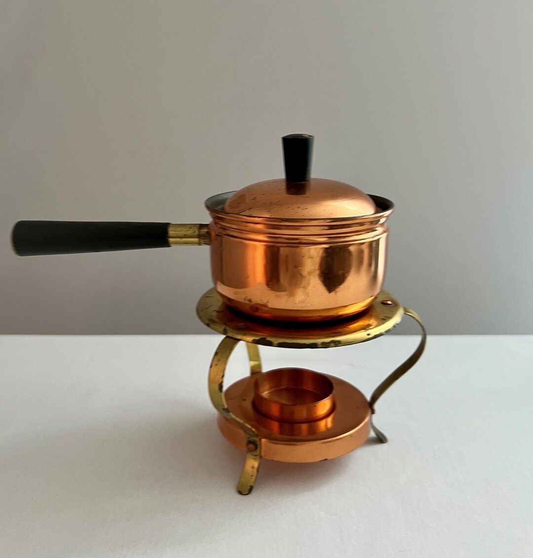 Vintage Copper Cookware Covered Butter Warmer Small Sauce Pot - Etsy