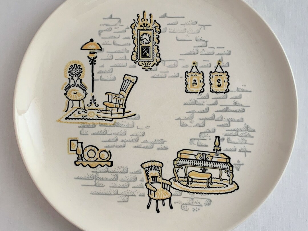 MCM Plate by Pen & Water / Stetson China Co / Made in USA - Etsy