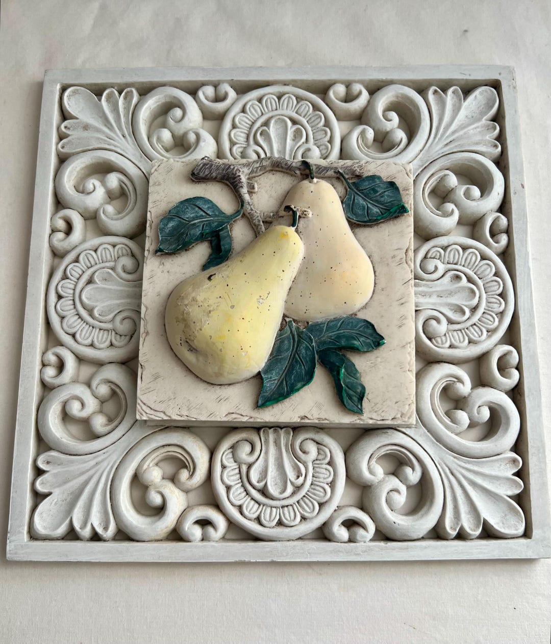 Vintage 3D Pear Wall Tile - Etsy