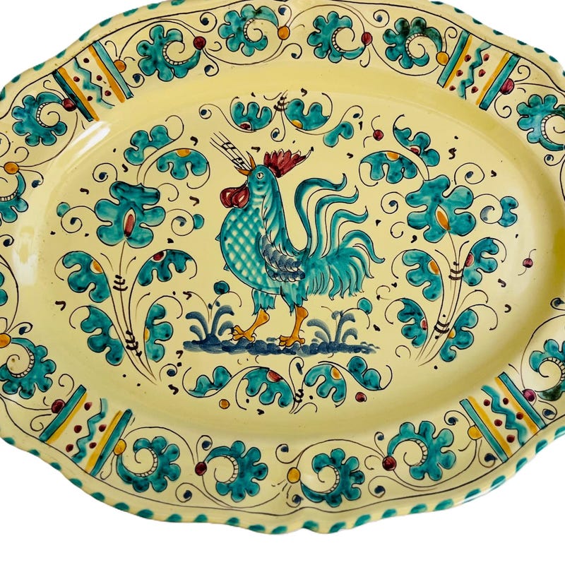 Italian Rooster Platter - Etsy