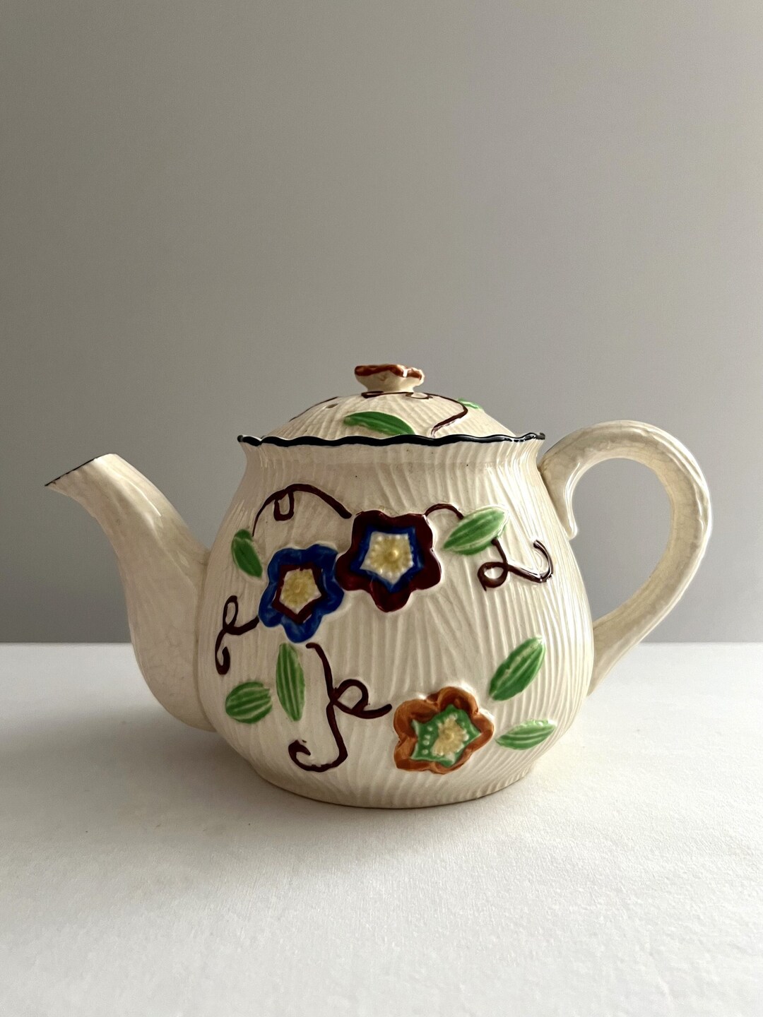 1940's Majolica Style Teapot / Made in JAPAN - Etsy