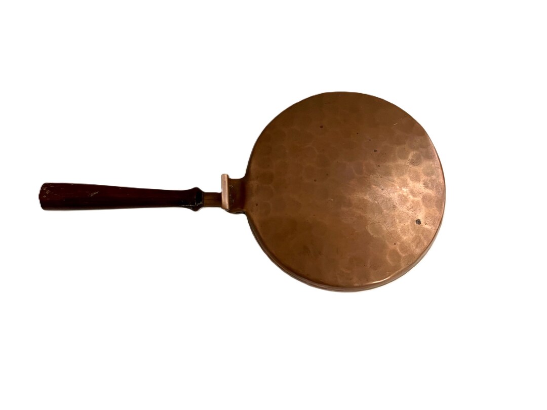 Mid-century Hammered Copper Dust / Ash Can Silent Butler Hallmarked ...