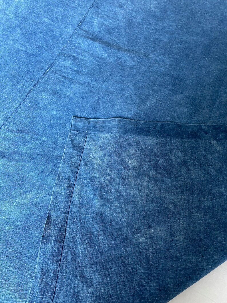 Antique French Indigo Blue Linen Sheet or Bedspread . Large - Etsy