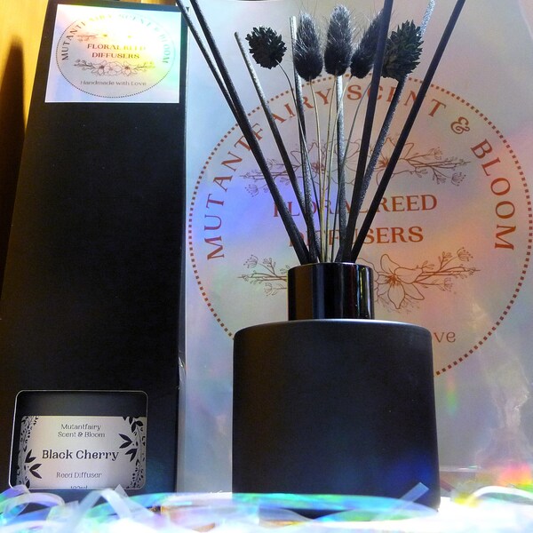 Black Reed Diffuser - Etsy UK