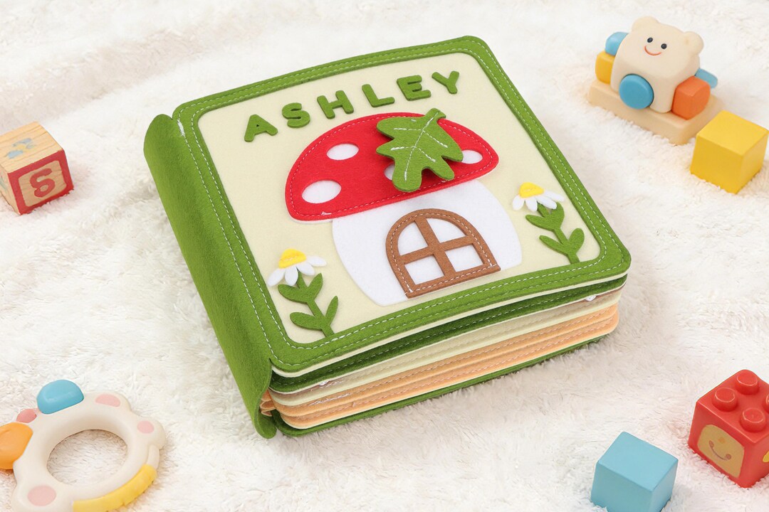 Personalized Birthday Gift for Baby, Handmade Felt Quiet Book ...