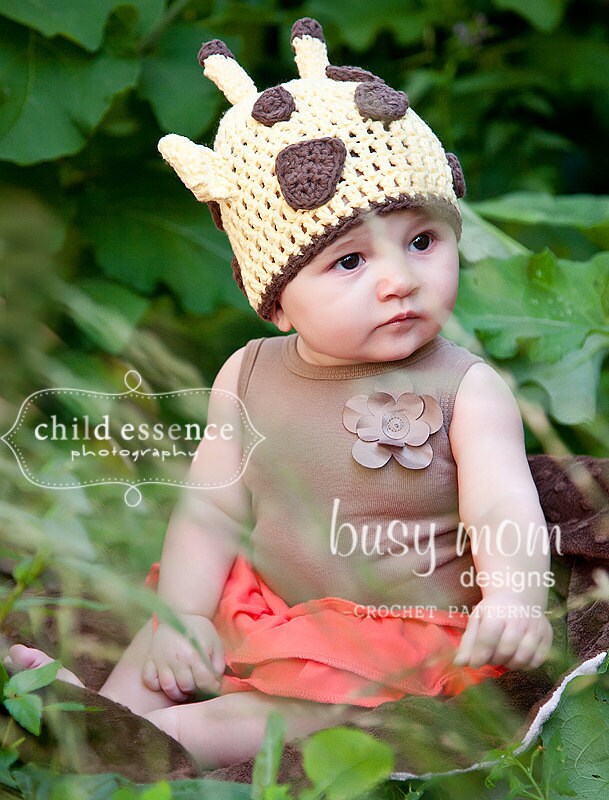 CROCHET Hat PATTERN - Giraffe Beanie - Easy - All Sizes Included From ...