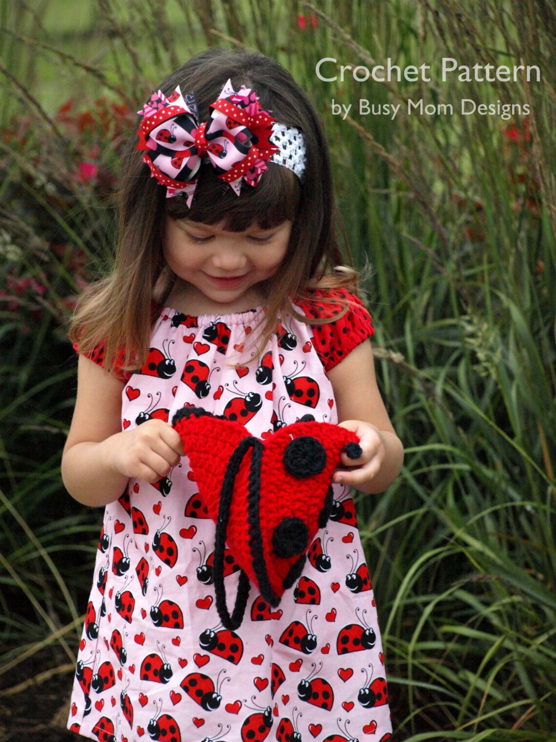 CROCHET PATTERN - Li'l Ladybug Purse - Handbag for Little Girls - Easy ...