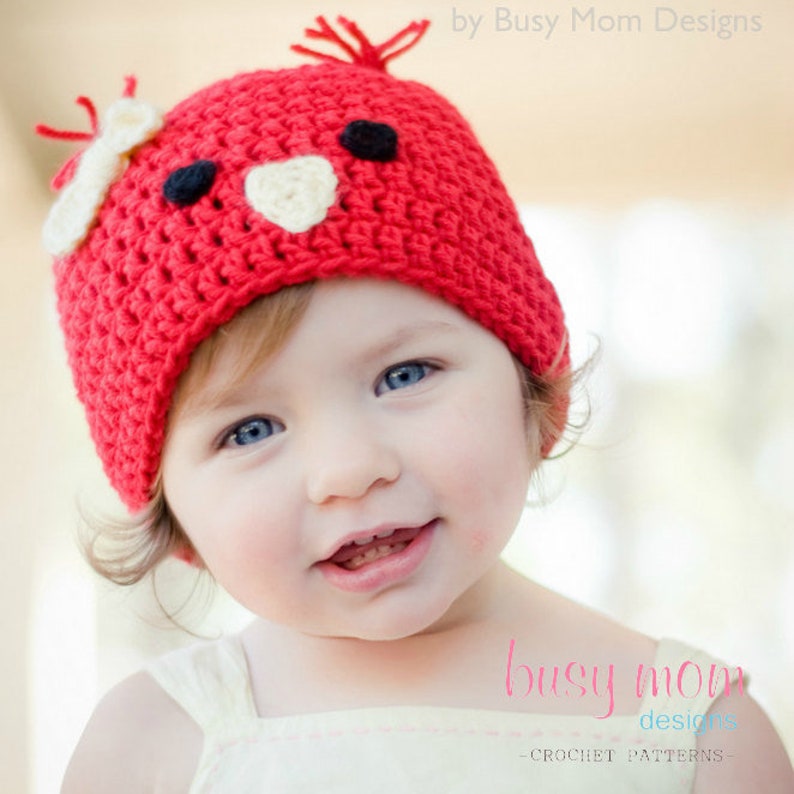 CROCHET Beanie PATTERN Chick or Bird Hat Preemie to Adults - Etsy