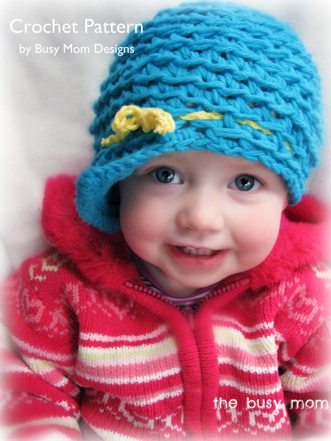 Crochet Hat PATTERN - Backtrack Beanie - REVERSIBLE Newsy Hat - All ...