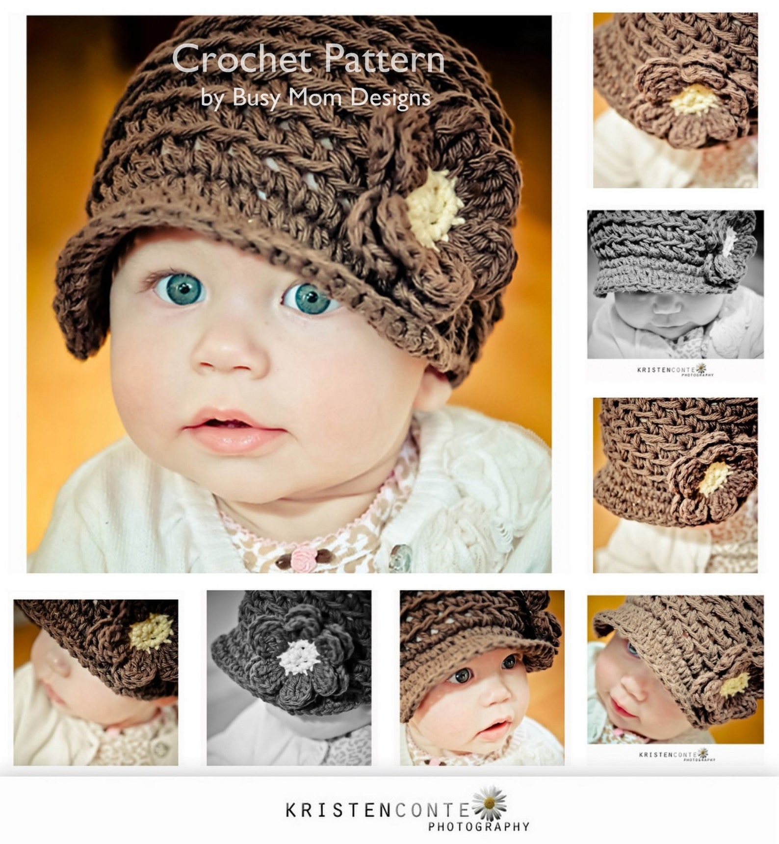 Crochet Hat PATTERN - Backtrack Beanie - REVERSIBLE Newsy Hat - All ...