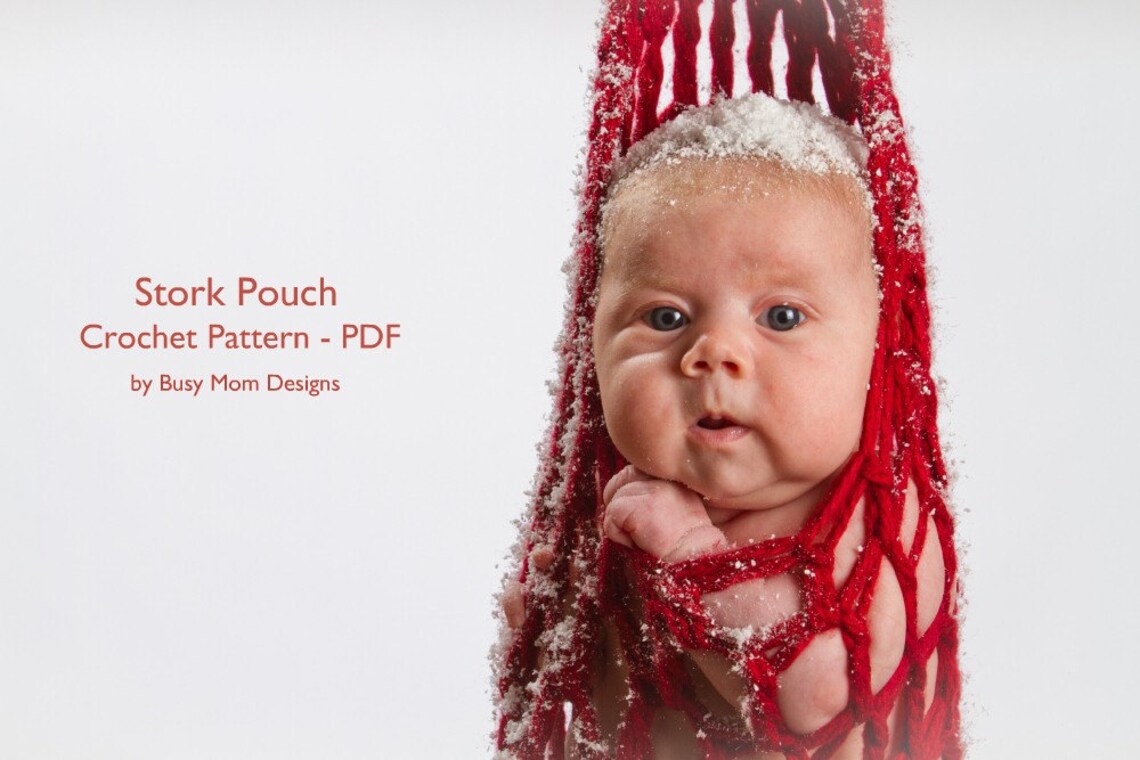 CROCHET PATTERN Stork Pouch Hanging Pod Great Beginner - Etsy