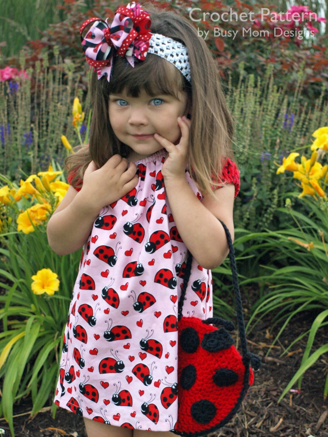 CROCHET PATTERN - Li'l Ladybug Purse - Handbag for Little Girls - Easy ...