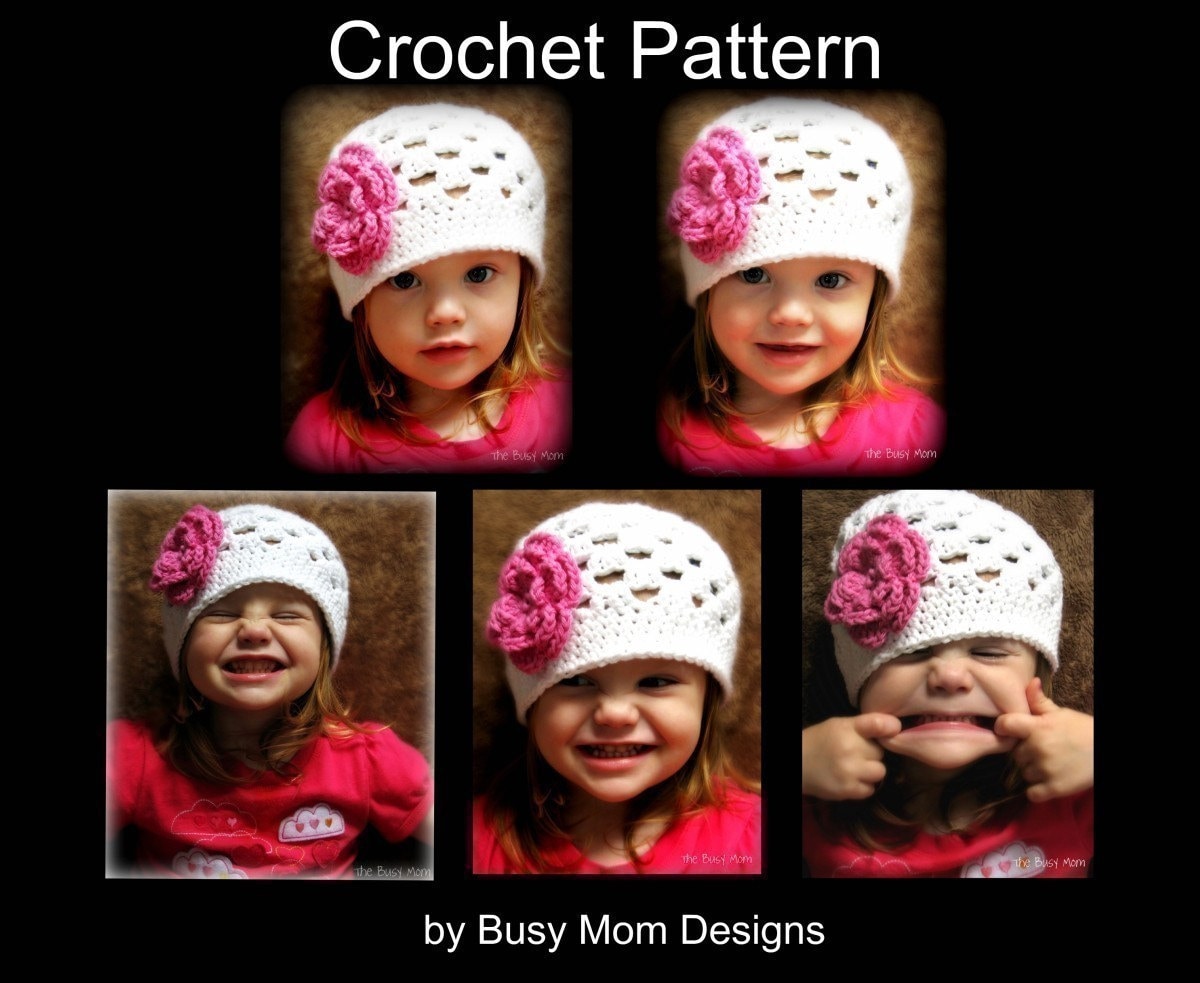 CROCHET PATTERN - Spring Fling Beanie - Quick and Easy - All Sizes ...