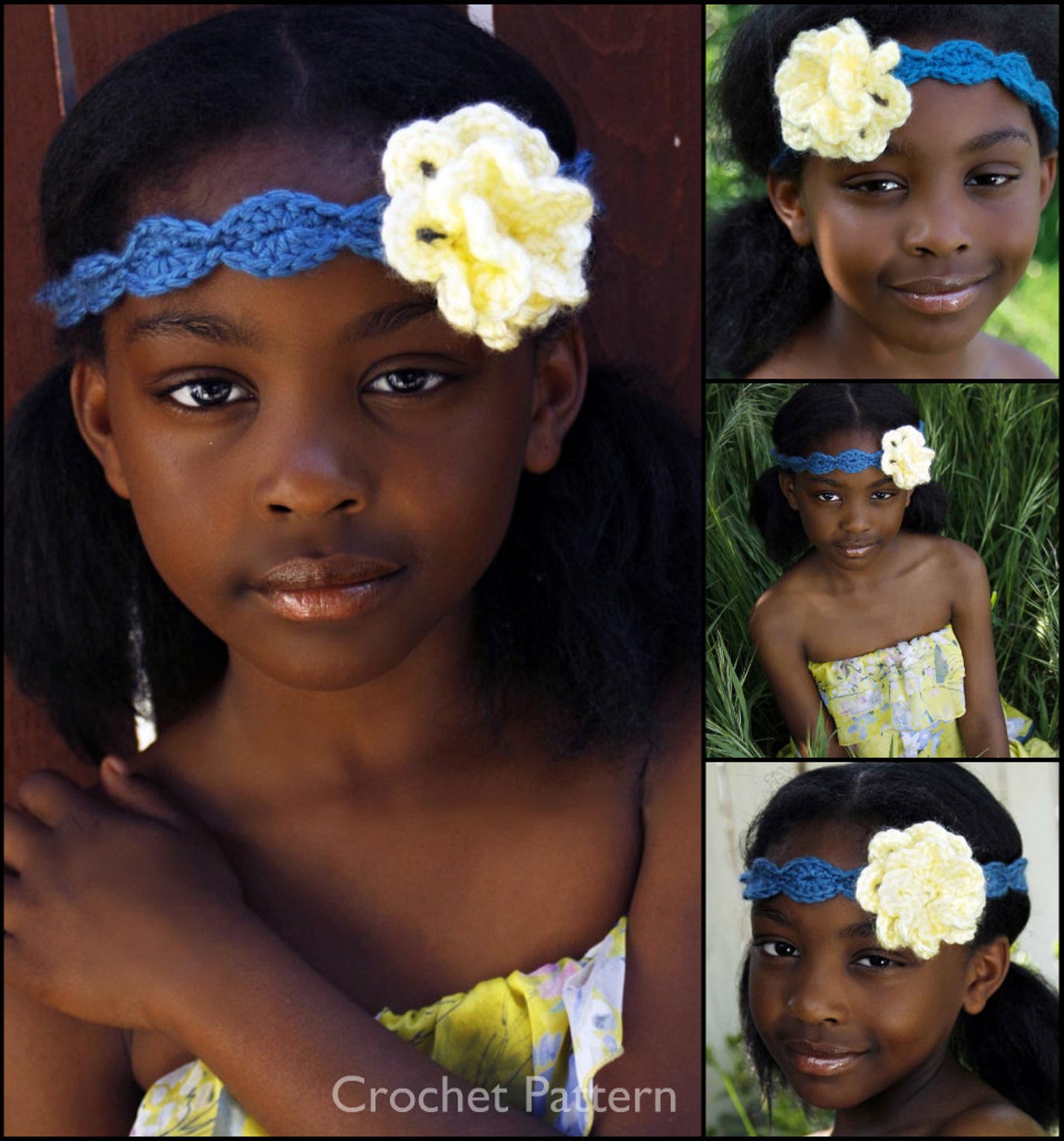 CROCHET PATTERN Summer Bloom Headband All Sizes Included - Etsy