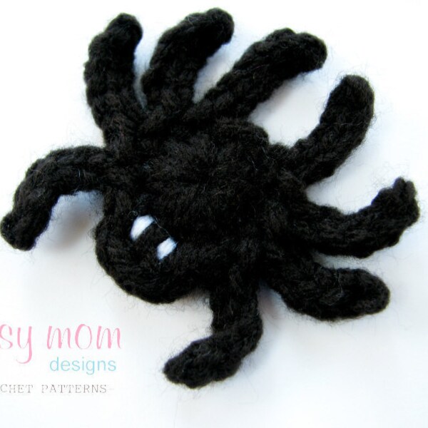 Crochet Spider Applique Pattern - Etsy
