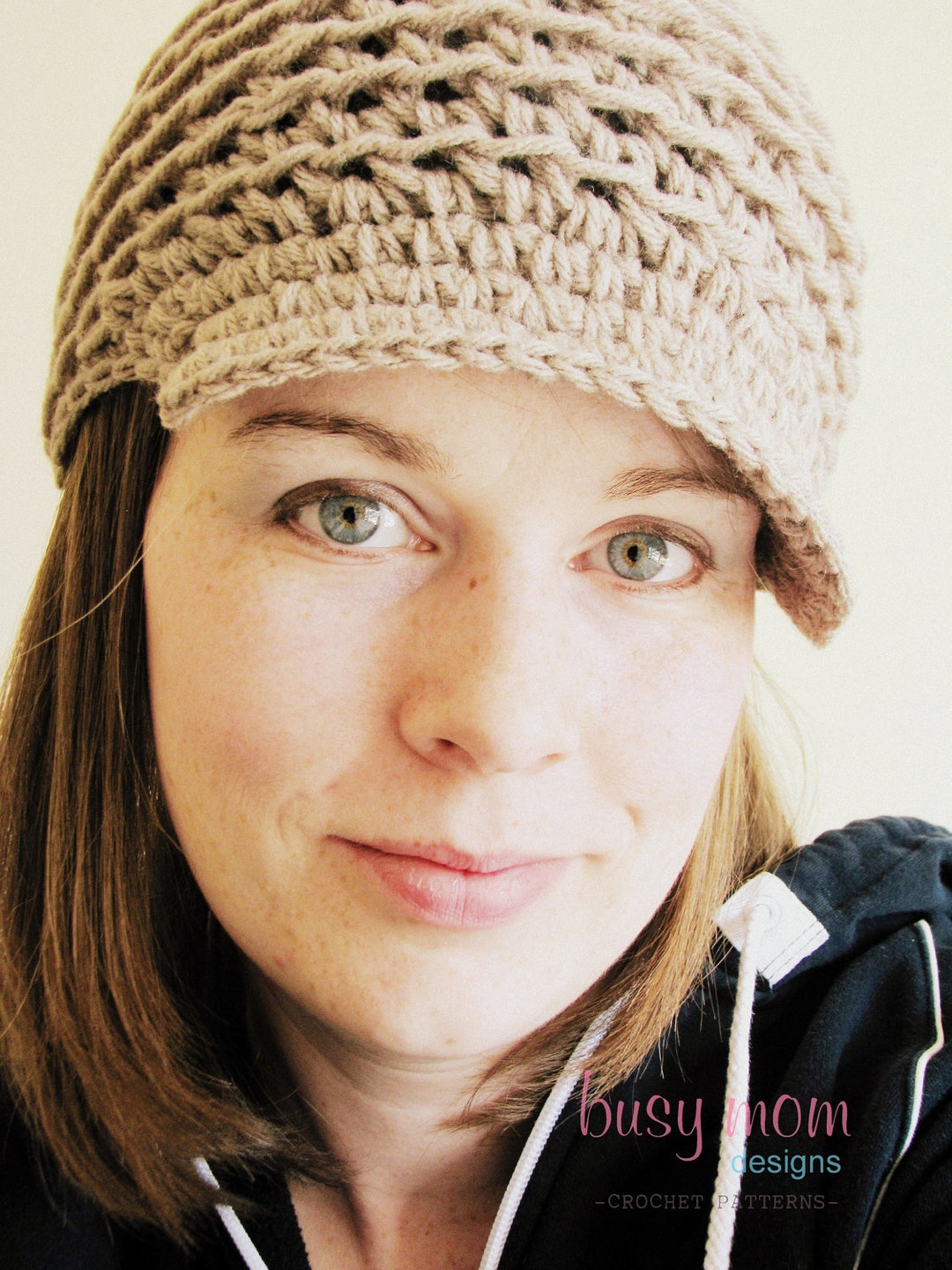 Crochet Hat PATTERN - Backtrack Beanie - REVERSIBLE Newsy Hat - All ...