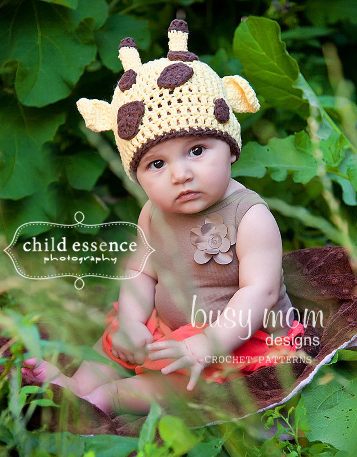 CROCHET Hat PATTERN - Giraffe Beanie - Easy - All Sizes Included From ...