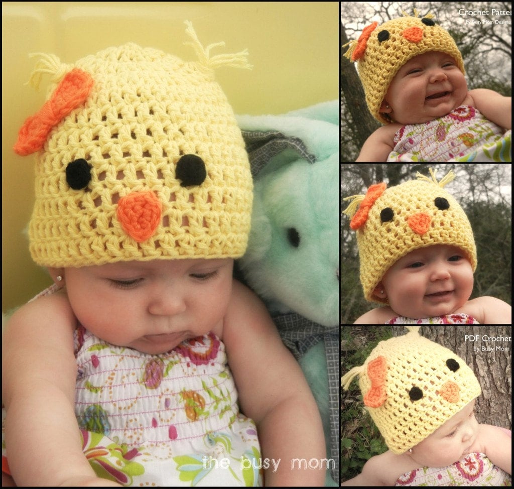 CROCHET Beanie PATTERN Chick or Bird Hat Preemie to Adults | Etsy