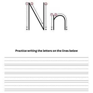 A-Z Handwriting Practice Booklet - Etsy