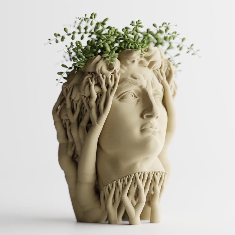 Bust Planter - Etsy