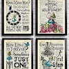 Alice in Wonderland Print Wall Art Every Adventure Requires a First ...