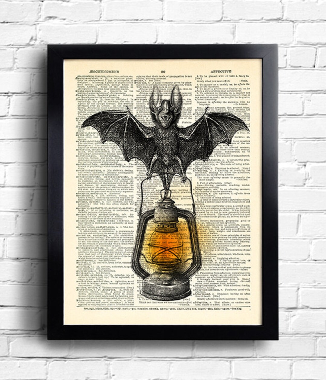 Gothic Decor Bat Print Cool Gothic Home Decor Victorian Poster - Etsy