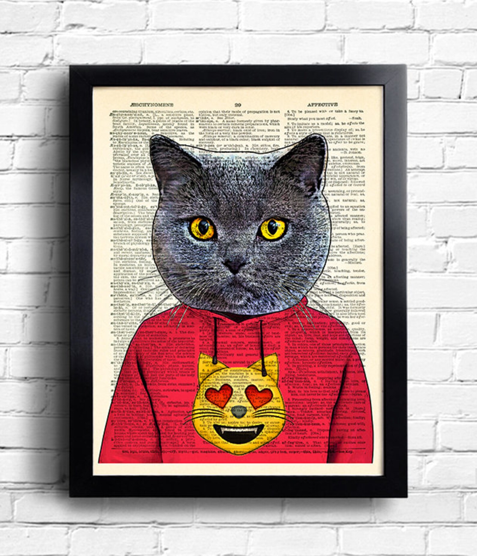 Cartel Del Gato Impresión Gatito Niño Habitación Decoración Etsy México