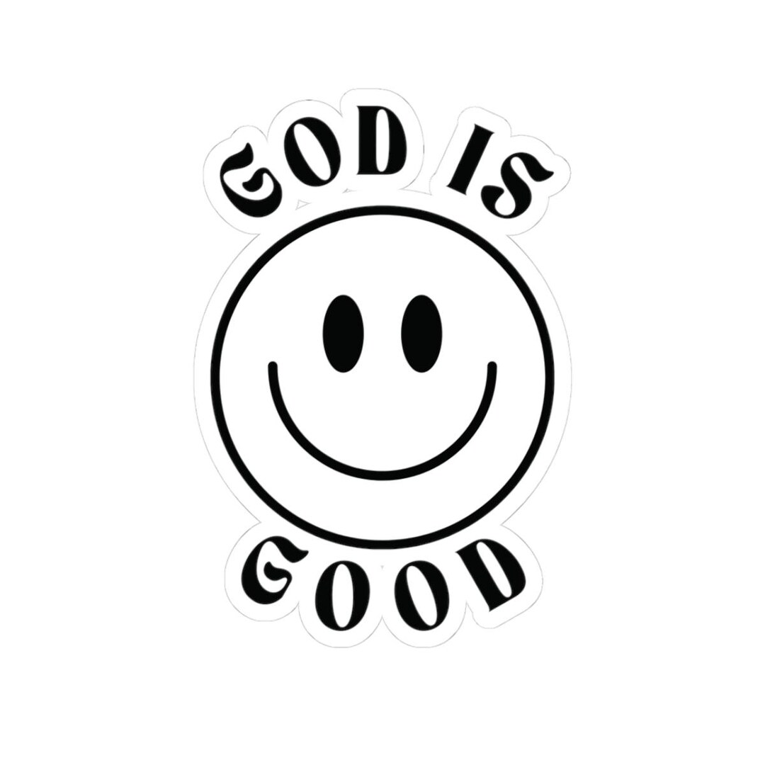 God is Good Vinyl Sticker, Waterproof Christian Faith Decal Bible Verse ...