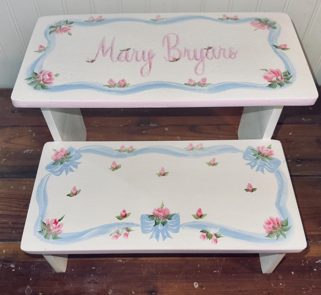 Coquette BOW Stools, Toddlers and Kids Girls,roses, Pink, Bathroom ...