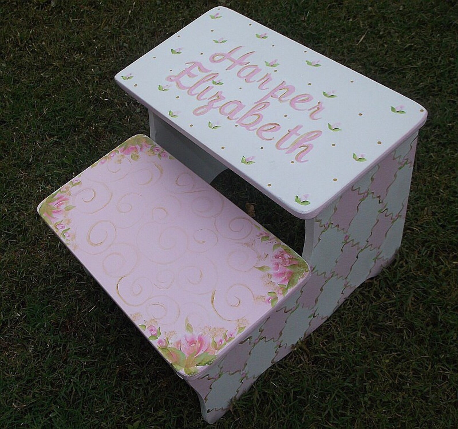 Step Stool Personalized for Girls Bathroom Potty Stool Baby - Etsy