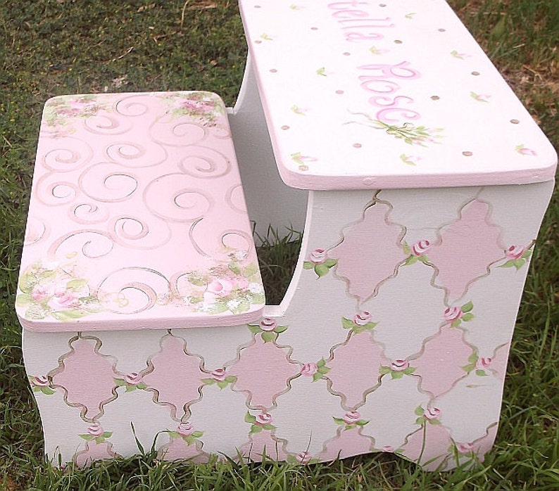 Step Stool Personalized for Girls Bathroom Potty Stool Baby - Etsy