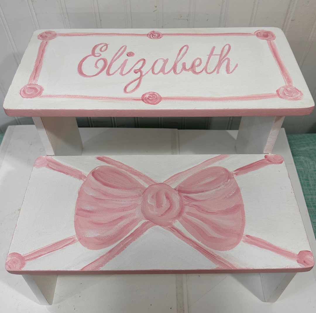 Coquette BOW Stools, Toddlers and Kids Girls,roses, Pink, Bathroom ...