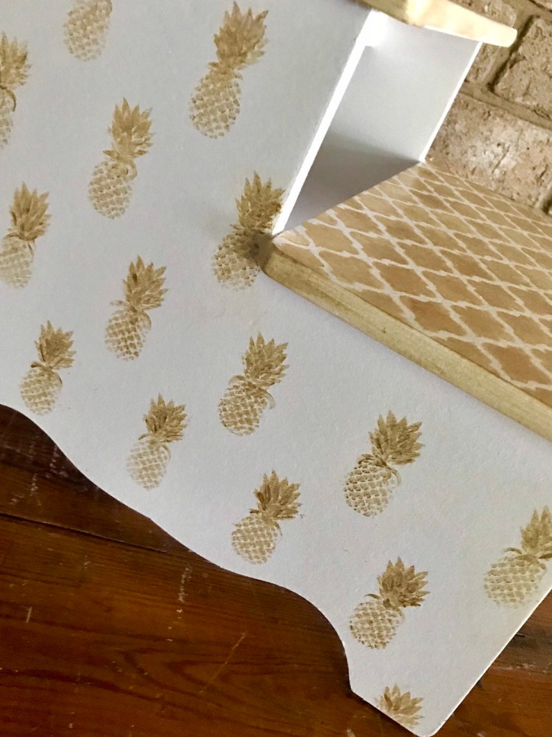 Kitchen Step Stool, Gold Pineapple, Fruit Decor, Personalized Gifts ...