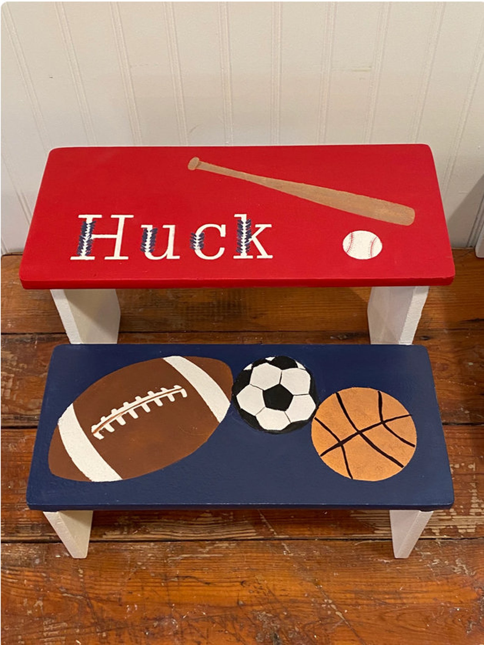 Boys Man Sports Cave, Round Side Table, End Table Bedside, Nursery ...