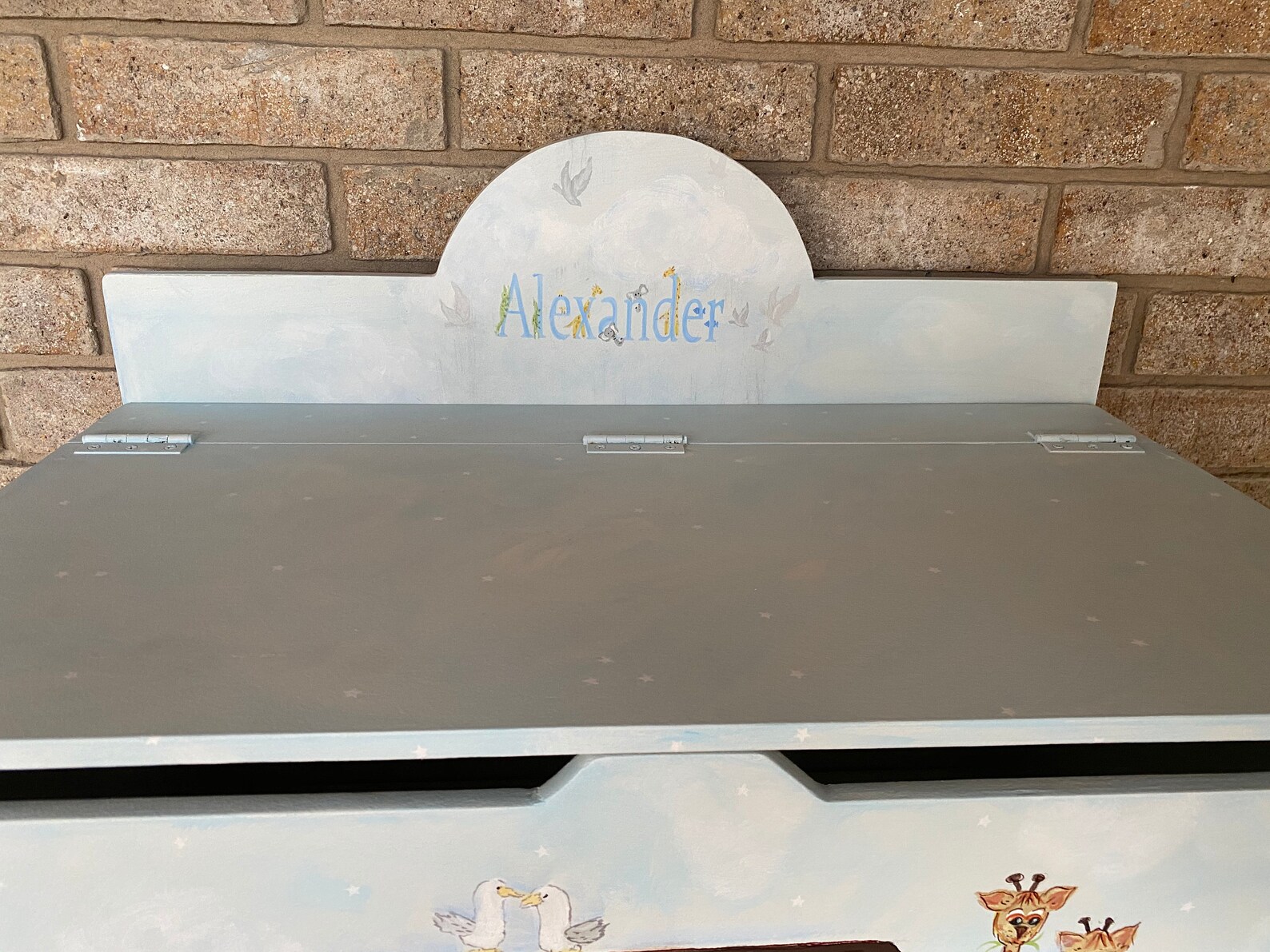 PERSONALIZED BOYS Toy Box Noahs Ark Animals 2x2 Toy - Etsy