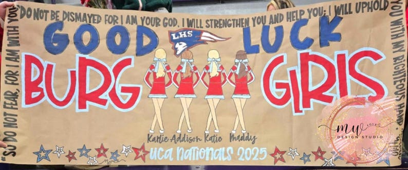 Hand Painted School Banner- Custom School Banner- Classroom Decor ...