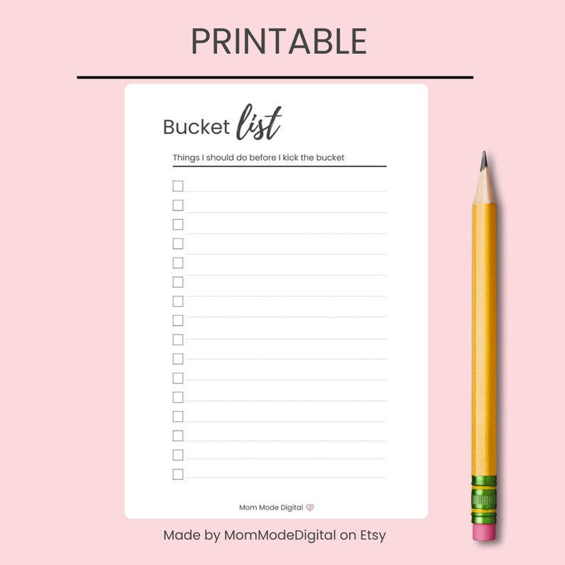 Seasonal Bucket List Printable Bundle: Family Fun Planner (PDF) - Etsy
