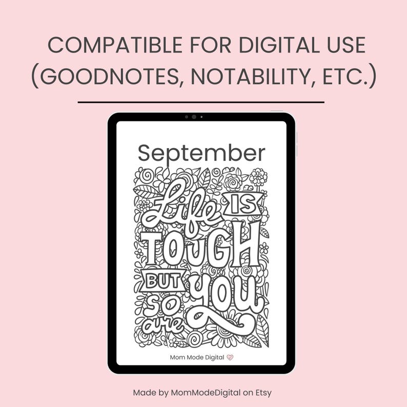 2026 Coloring Calendar Dividers – 12 Monthly Separator Pages With ...