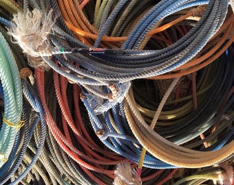 Authentic Cowboy Lariat Rope | Real Used Lasso | Western Ranch Decor ...