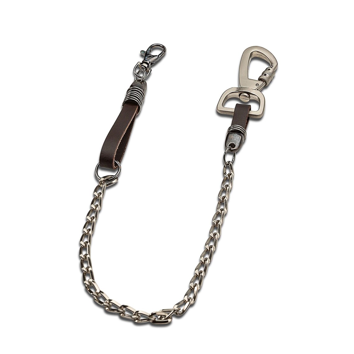 Bold Leather wallet Chain That Doubles as a Necklace, Unisex belt Chain ...
