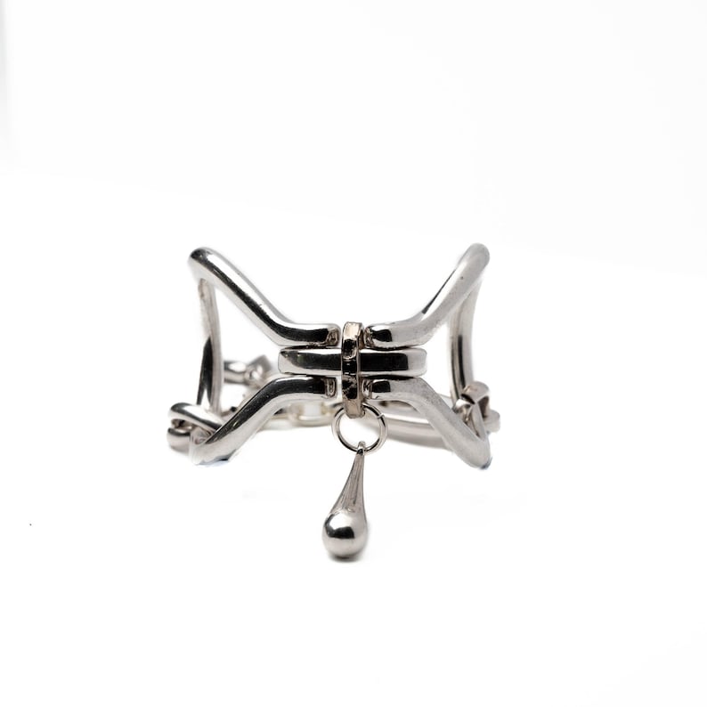Unique Edgy Silver Bracelet, Chunky Statement Metal Cuff - Etsy Australia