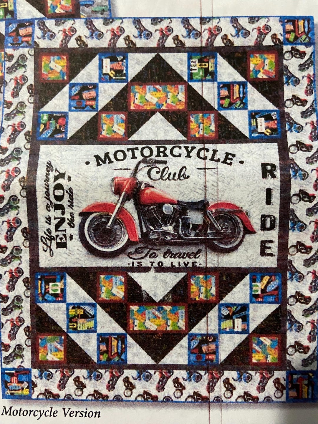 OOP 2018 Coast to Coast by Jean Plout Motorcycle Panel Quilt Kit ...