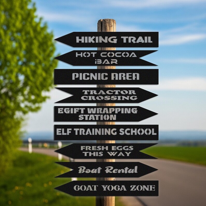 Custom Metal Destination Arrow Signs, Direction Sign, Road Sign, Street ...