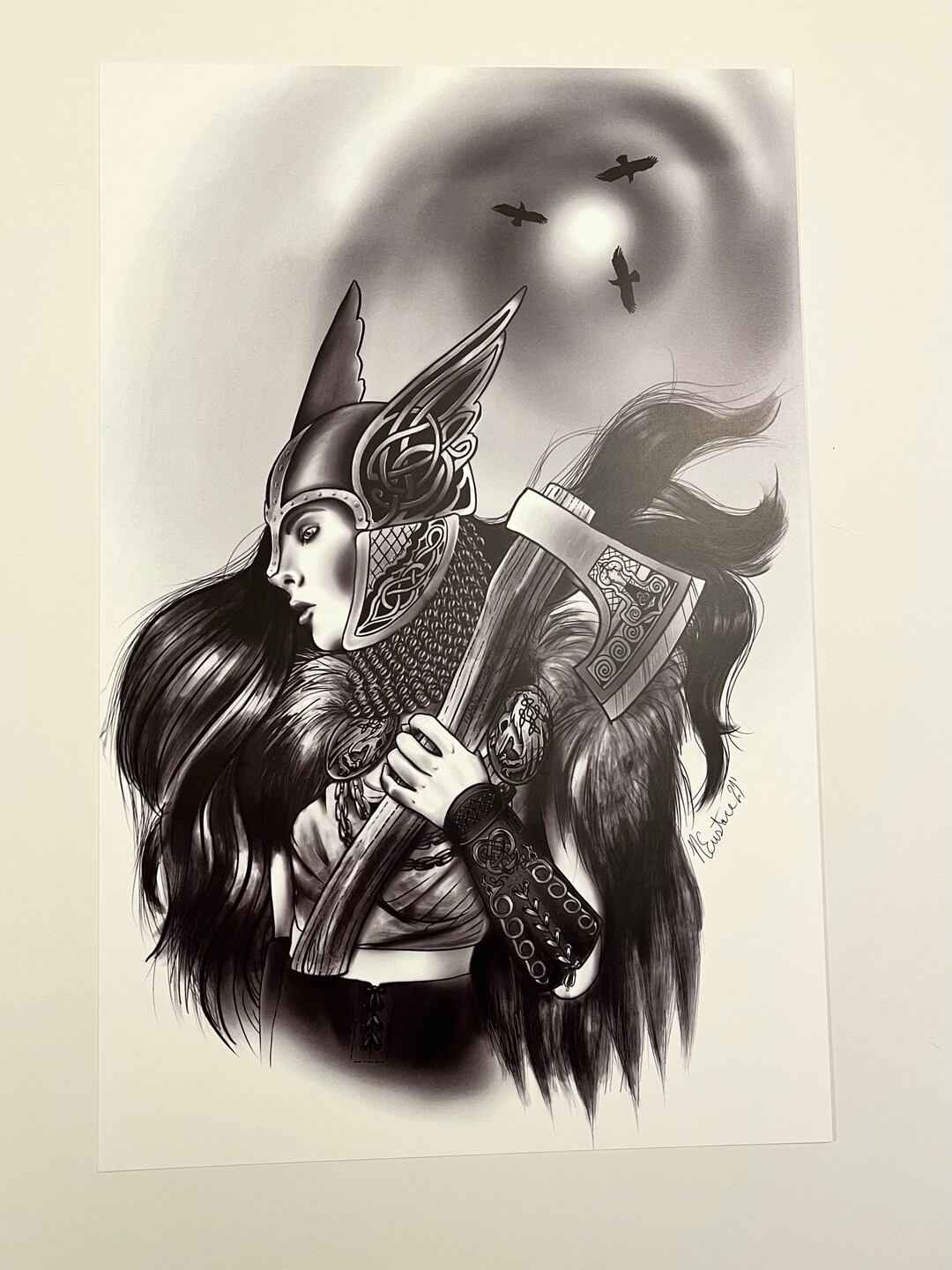 Valkyrie 11”x17” Art Print Poster - Etsy