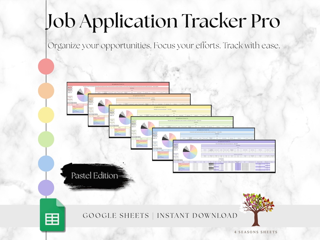 Job Application Tracker Google Sheets, Job Planner, Job Search ...