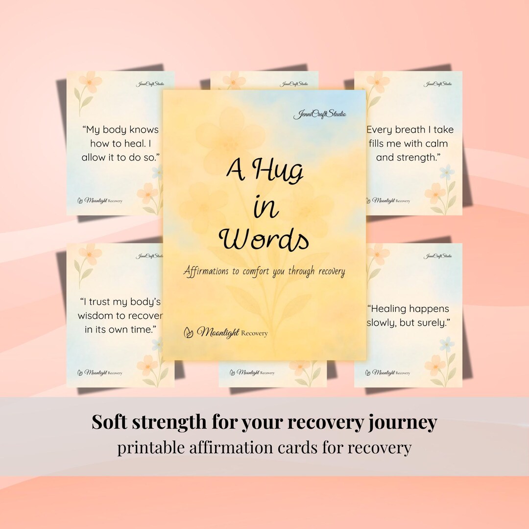 Printable Healing Cards, You Are Healing, Gentle Affirmation Cards for ...
