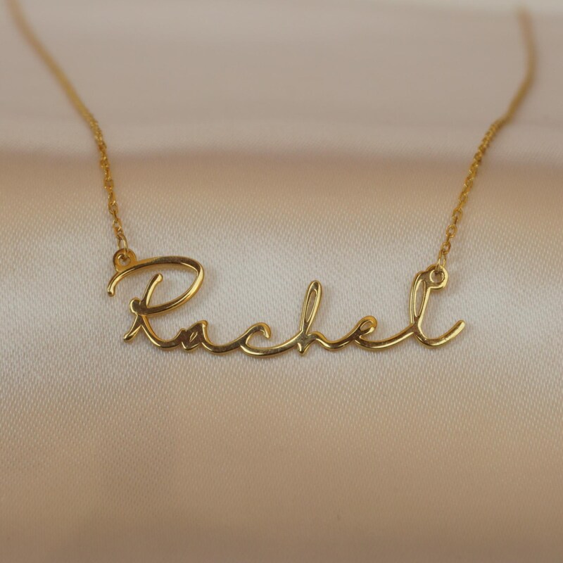 Cursive Necklace - Etsy