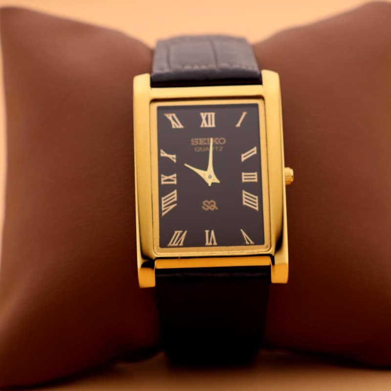 Vintage Seiko 5 Gold Blue - Etsy
